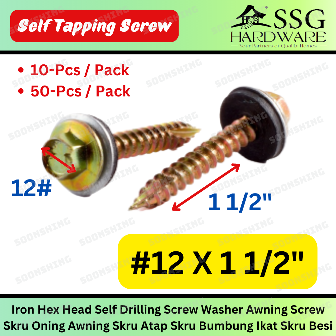 For Wood Hex Head Roofing Self Drilling Screw Awning Screw With Washer ...