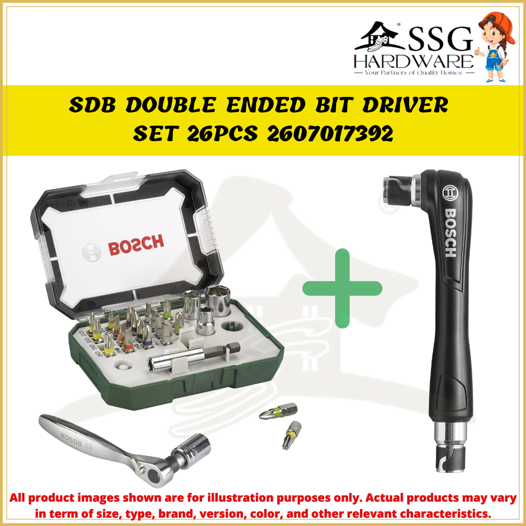 SDB DOUBLE ENDED BIT DRIVER SET 26PCS 2607017392