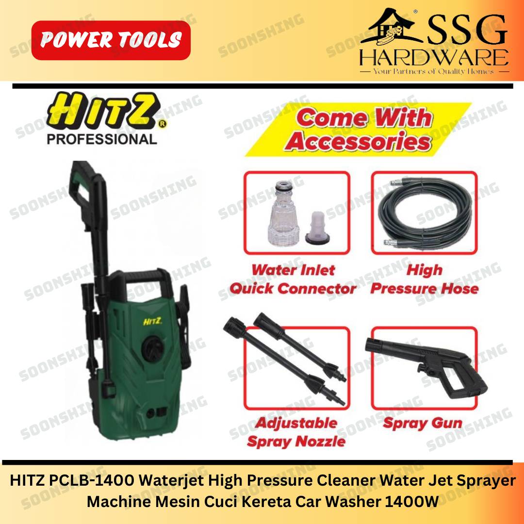 HITZ PCLB-1400 Waterjet High Pressure Cleaner Water Jet Sprayer Machine ...