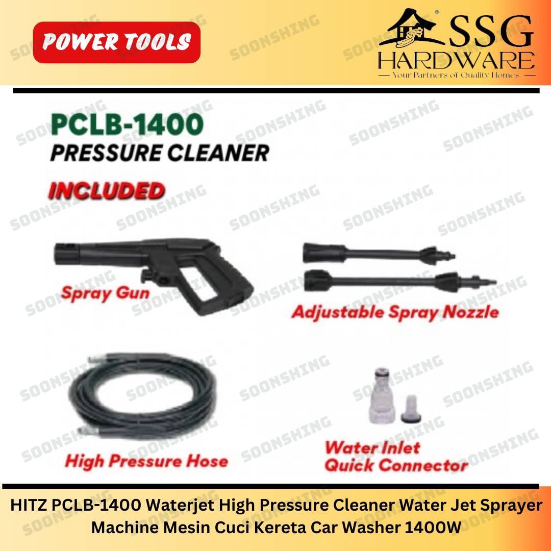 HITZ PCLB-1400 Waterjet High Pressure Cleaner Water Jet Sprayer Machine ...