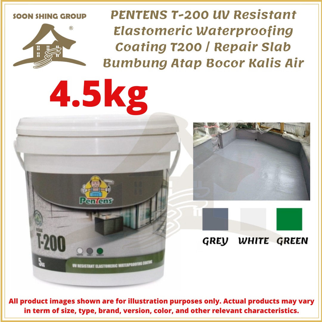PENTENS T-200 UV Resistant Elastomeric Waterproofing Coating T200 ...