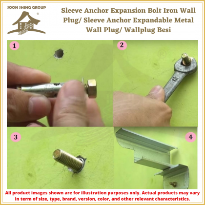 1pcs / 2pcs / 4pcs Sleeve Anchor Expansion Bolt Iron Wall Plug/ Sleeve ...