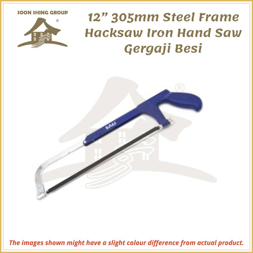 12 305mm Steel Frame Hacksaw Iron Hand Saw Gergaji Besi