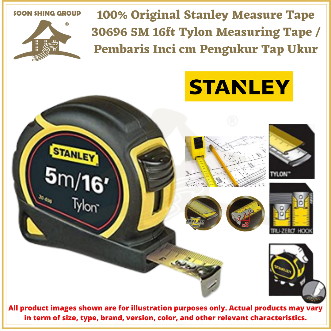 100% ORIGINAL STANLEY MEASURE TAPE 30696 TYLON MEASURING TAPE ...