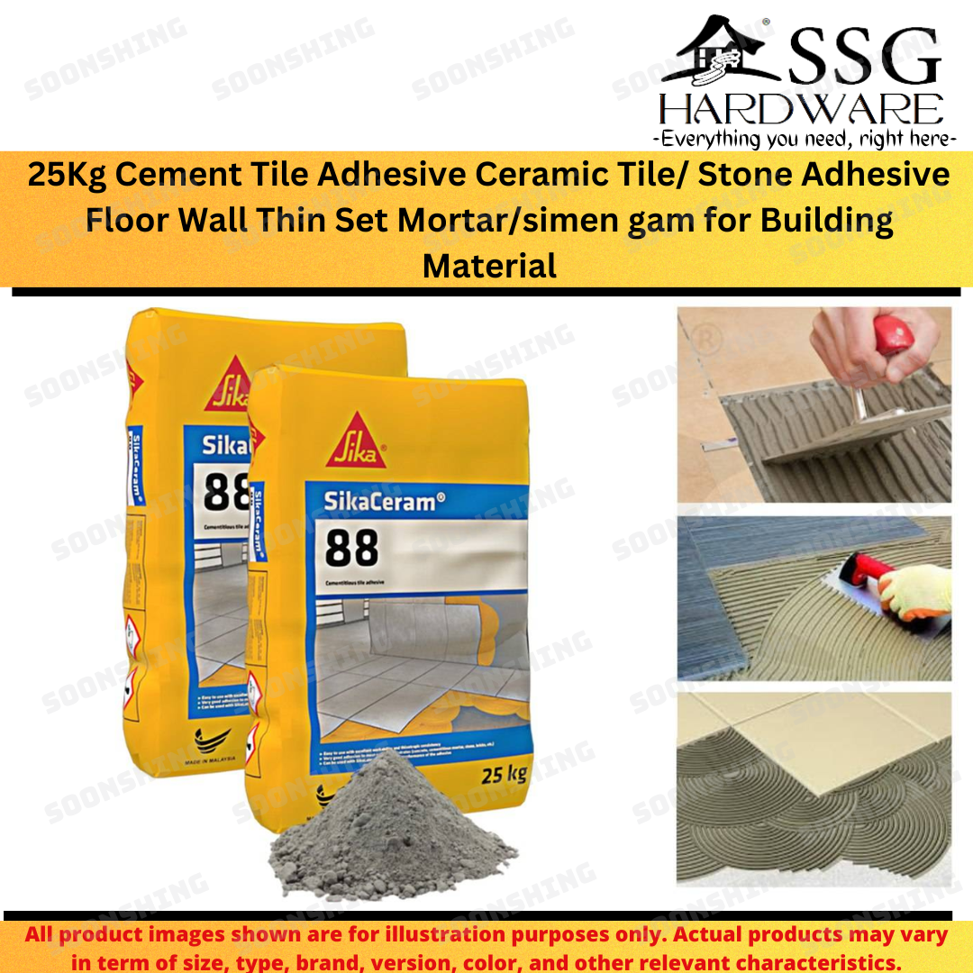 SSG400 25Kg Cement Tile Adhesive Ceramic Tile/ Stone Adhesive Floor Wall Thin Set Mortar/simen ...