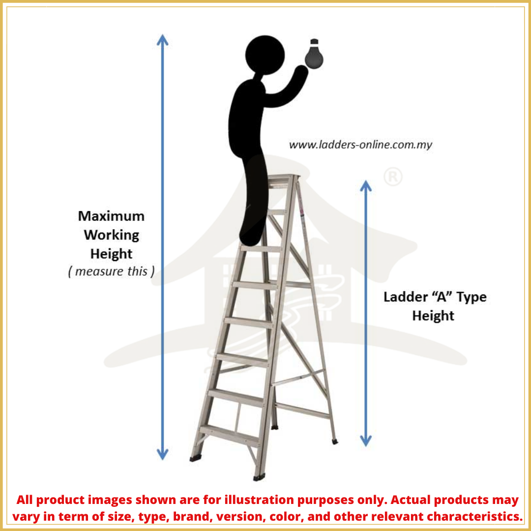 SDL07 ORIGINAL Heavy Duty Aluminium Double Sided TANGLEPRUF 7 Step ...