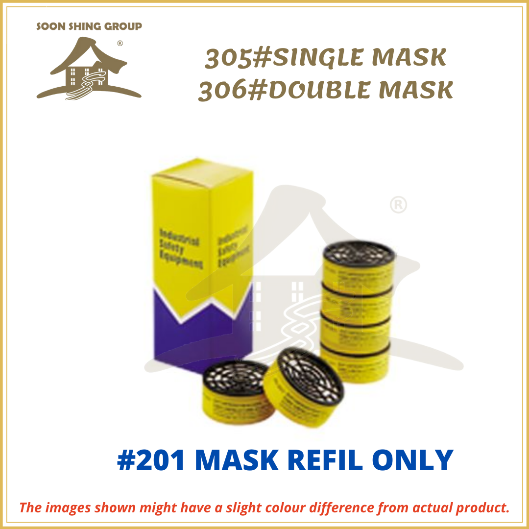 SINGLE / DOUBLE MASK & REFILL (TWIN DOUBLE CARTRIDGE RESPIRATOR ...