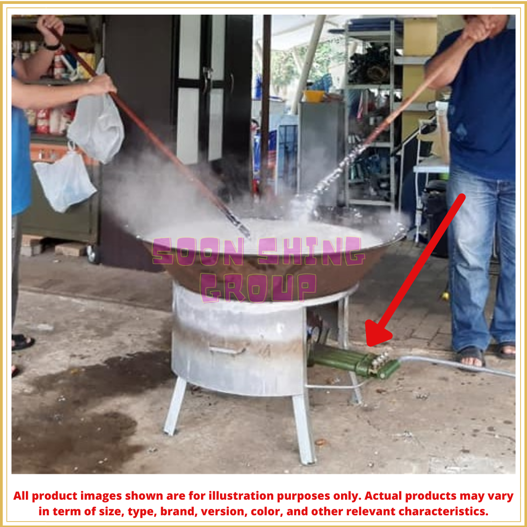 Cast Iron Bowl Burner 2-4 Fire Control High Pressure Gas Stove Complete ...