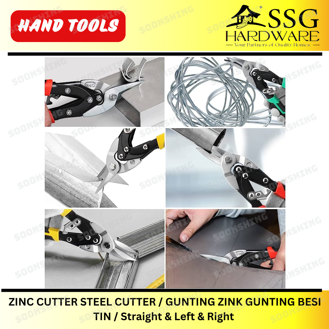 ZINC CUTTER STEEL CUTTER / GUNTING ZINK GUNTING BESI TIN / Straight ...