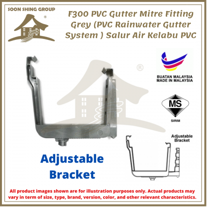F300 PVC Gutter Mitre Fitting Grey (PVC Rainwater Gutter System ) Salur ...