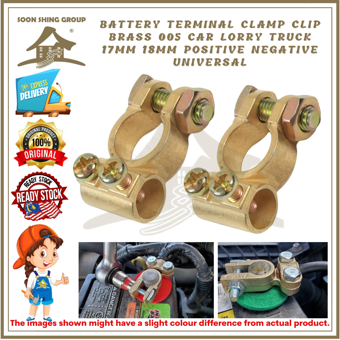 Battery Terminal Clamp Clip Brass 005 Car Lorry Truck 17mm 18mm ...