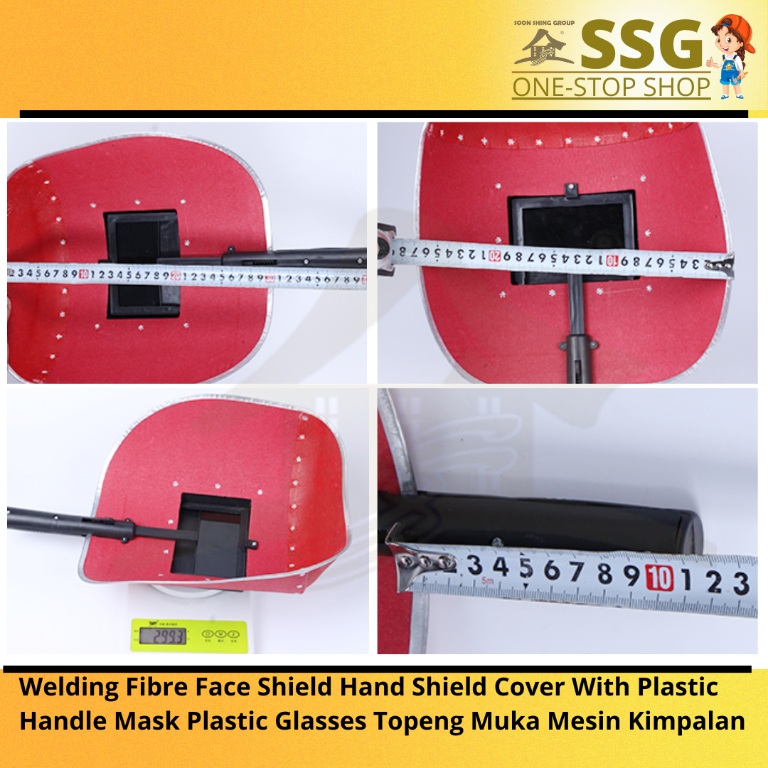 Welding Fibre Face Shield Hand Shield Cover With Plastic Handle Mask ...