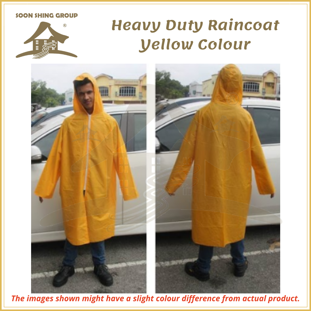 HEAVY DUTY RAINCOAT WITH ZIP