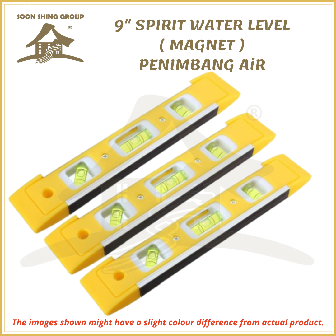 9 INCH SPIRIT WATER LEVEL ( MAGNET ) PENIMBANG AiR