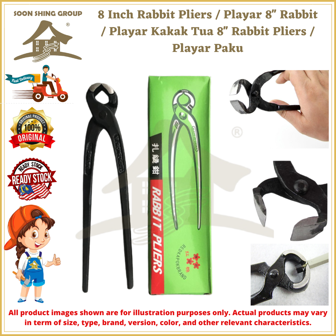 8 Inch Rabbit Pliers / Playar 8'' Rabbit / Playar Kakak Tua 8'' Rabbit ...