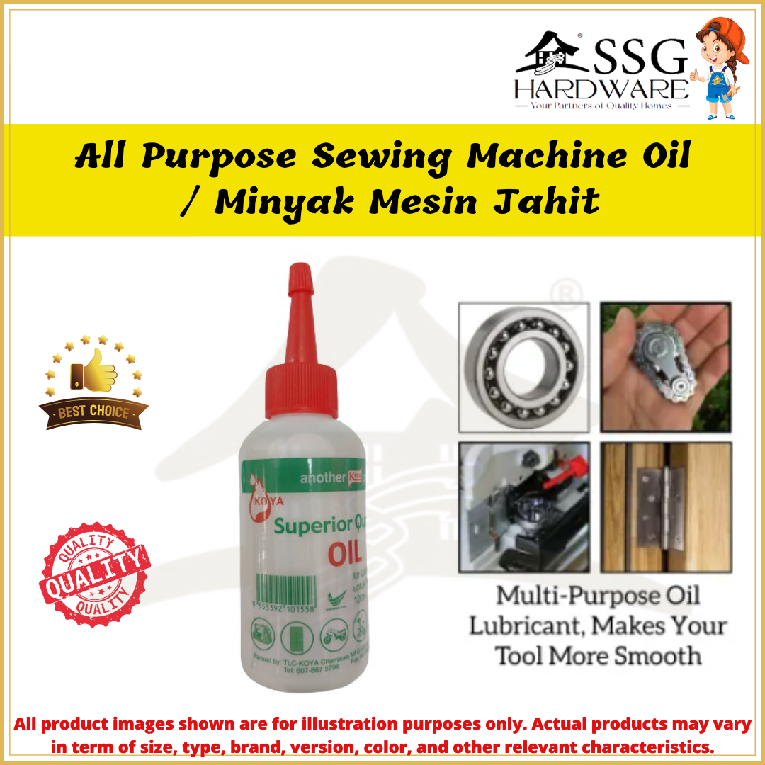 ALL PURPOSE SEWING MACHINE OIL120ML / KOYA P-522 MULTI-PURPOSE ...