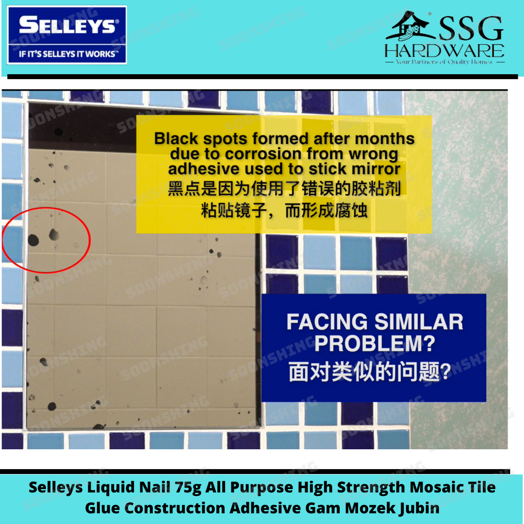 Selleys Liquid Nail Mirror & Aluminum 75g High Strength Mosaic Tile ...