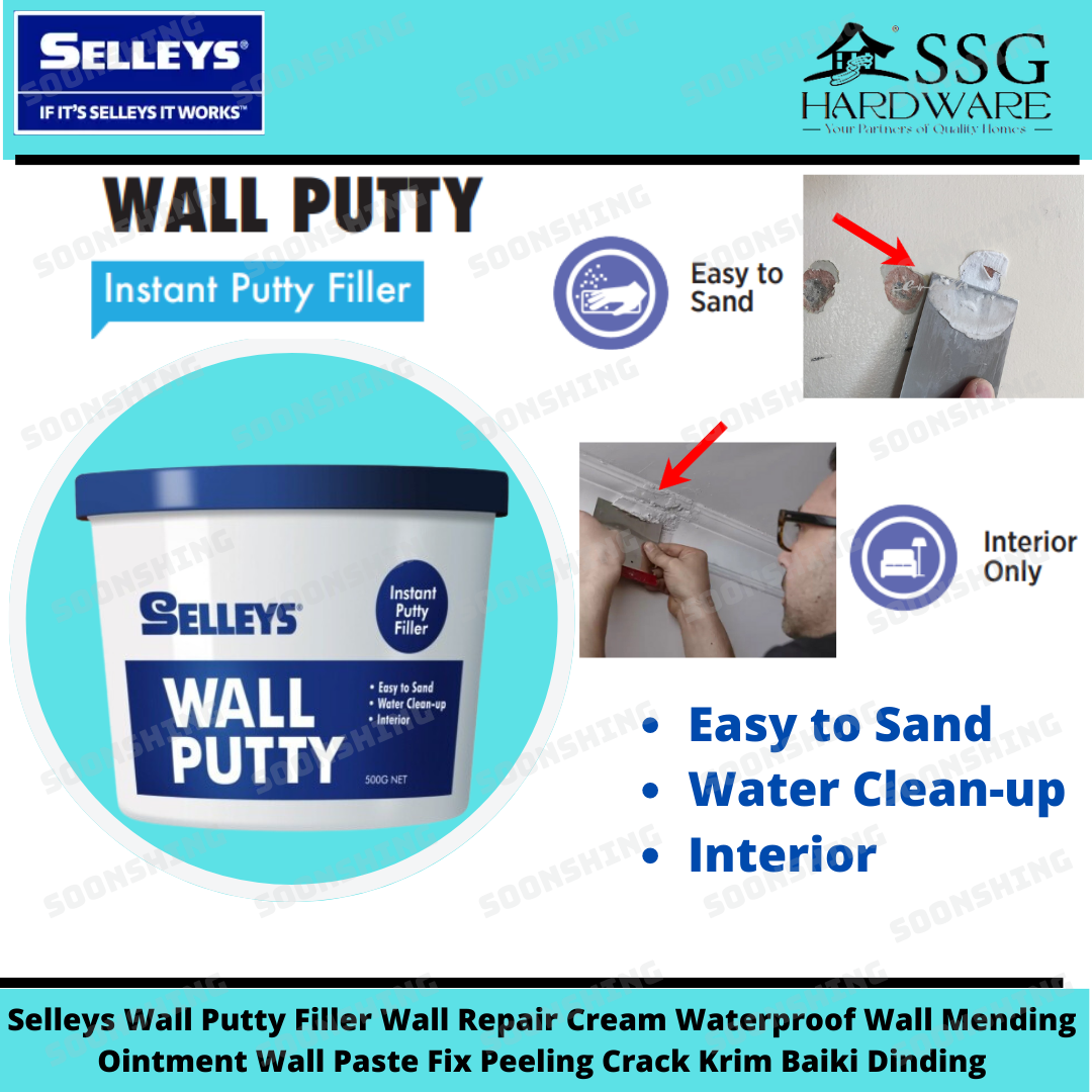 Selleys Wall Putty Filler Wall Repair Cream Waterproof Wall Mending ...