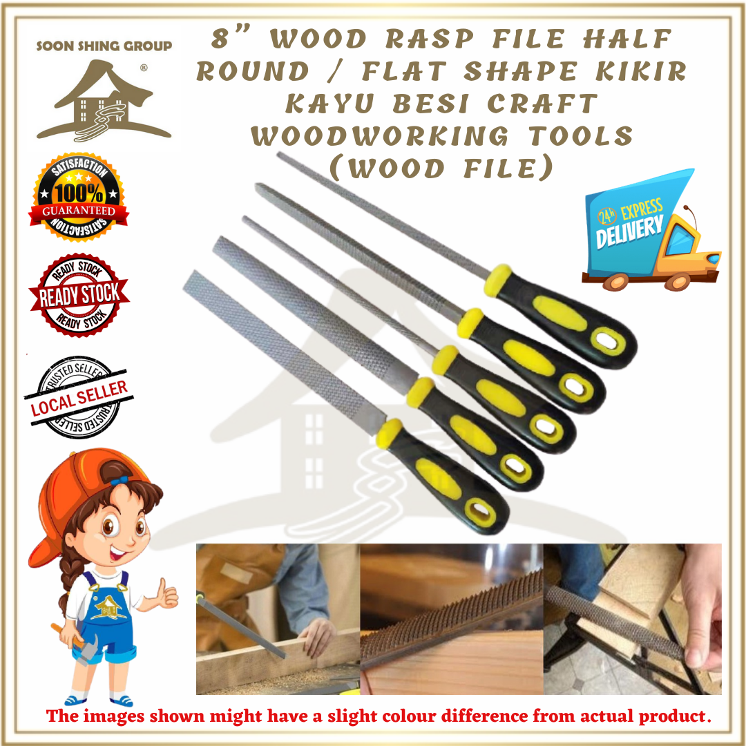 Wood Rasp File Half Round / Flat Shape Kikir Kayu Besi Craft ...