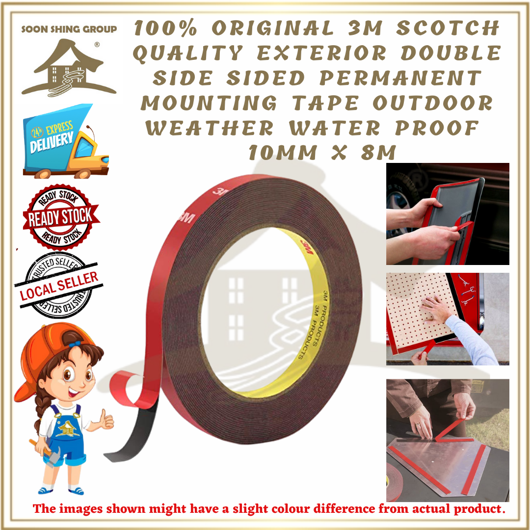 100% Original 3M Scotch Quality Exterior Double Side Sided Permanent ...