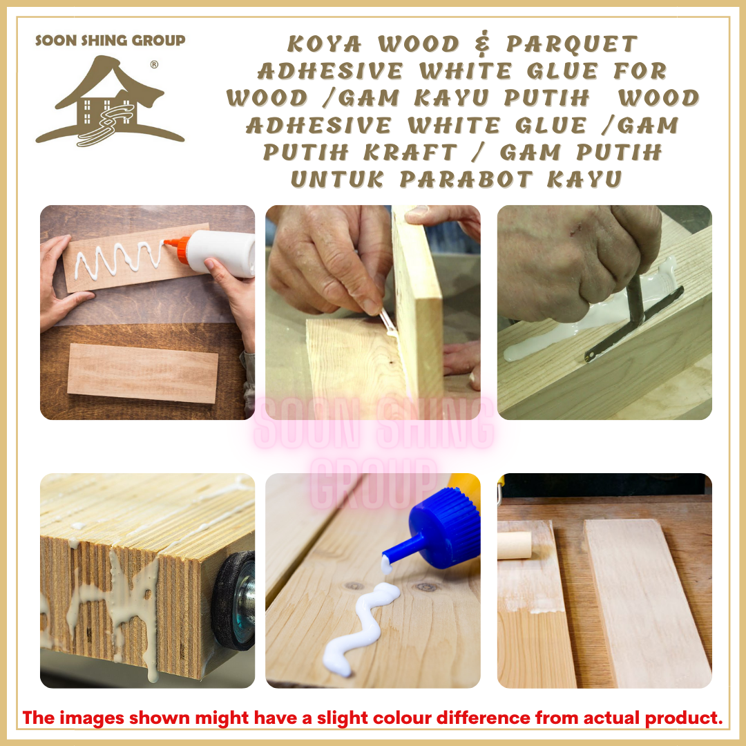 Koya Wood & Parquet Adhesive White Glue for wood /Gam Kayu Putih /Gam ...
