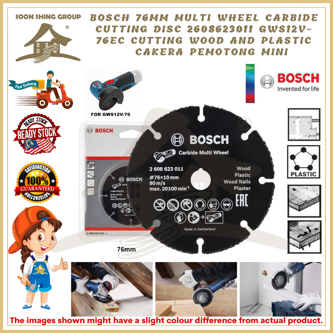 Bosch 76mm Multi Wheel Carbide Cutting Disc 2608623011 GWS12V-76EC ...