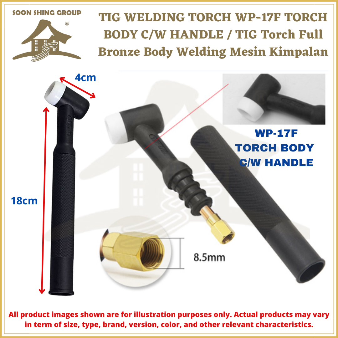 TIG WELDING TORCH WP-17F TORCH BODY C/W HANDLE / TIG Torch Full Bronze ...