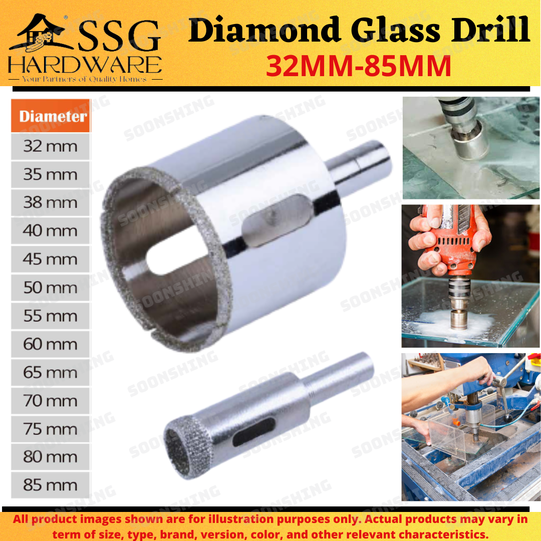 32mm-85mm Glass Drill Bit Premier Diamond Silicon Carbide Ceramic Tile ...