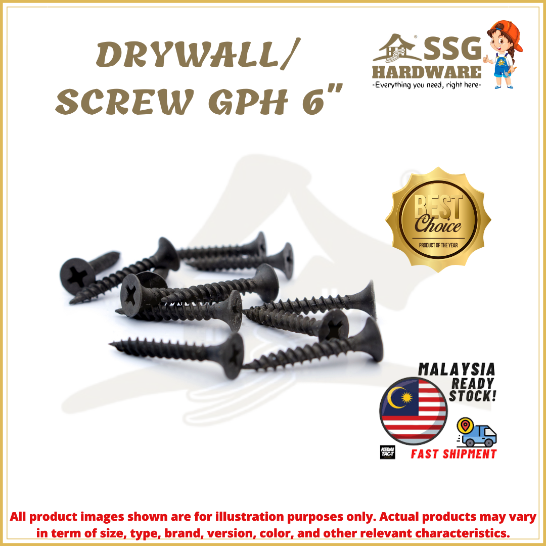 GPH SCREW/ DRYWALL SCREW /SKREW HITAM / SKREW TAJAM / SKRU PAPAN/ SKRU ...