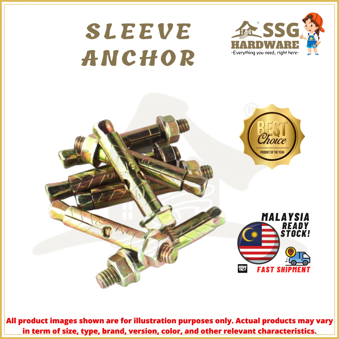 SLEEVE ANCHOR 5/8''(1PCS) /EXPANSION BOLT IRON WALL PLUG/ METAL WALL ...