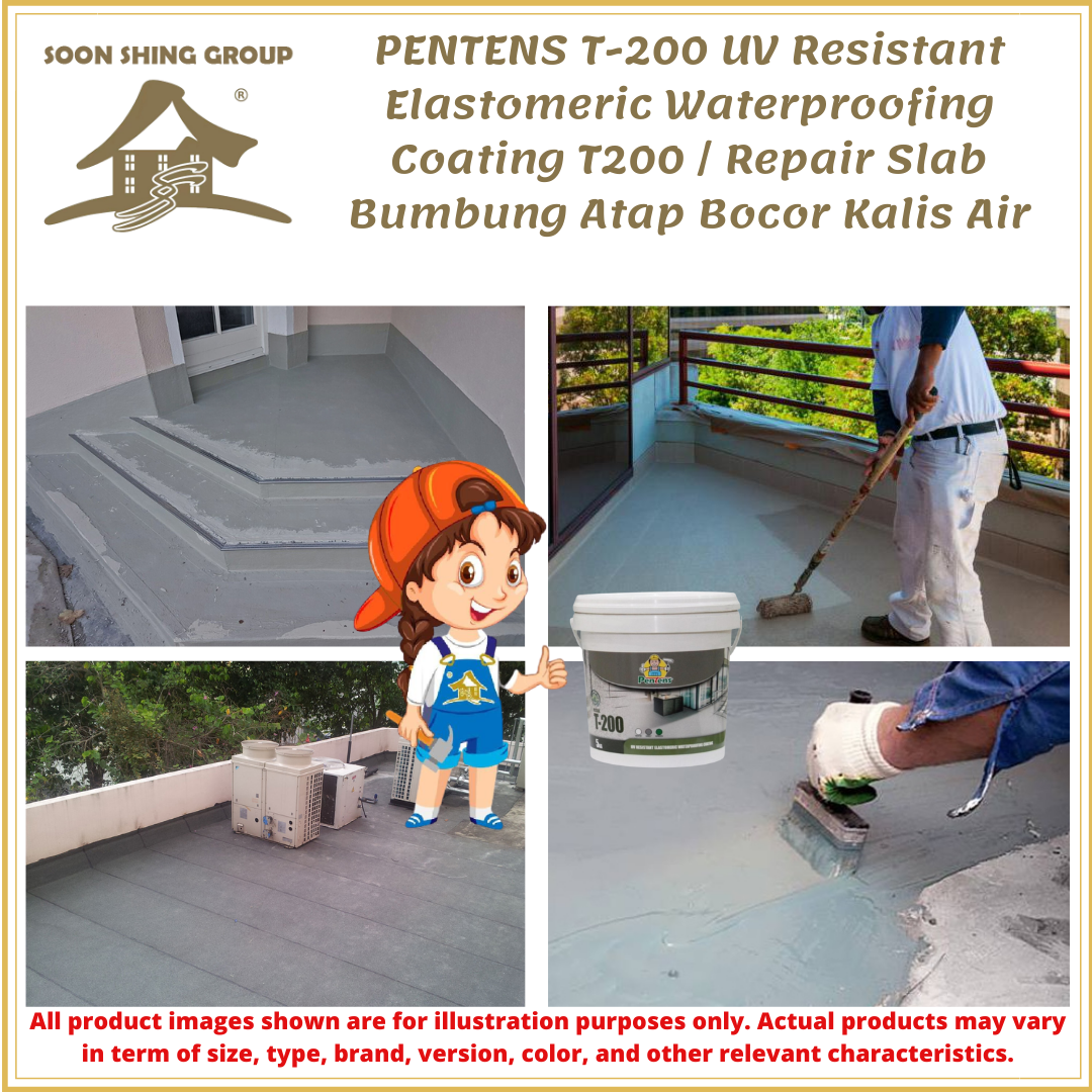 PENTENS T-200 UV Resistant Elastomeric Waterproofing Coating T200 ...