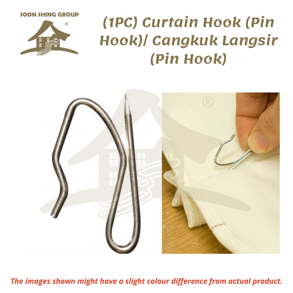 (1PC) Curtain Hook (Pin Hook)/ Cangkuk Langsir (Pin Hook)