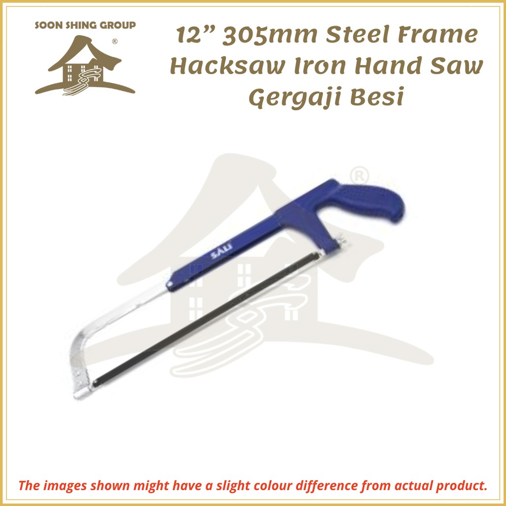 12 305mm Steel Frame Hacksaw Iron Hand Saw Gergaji Besi