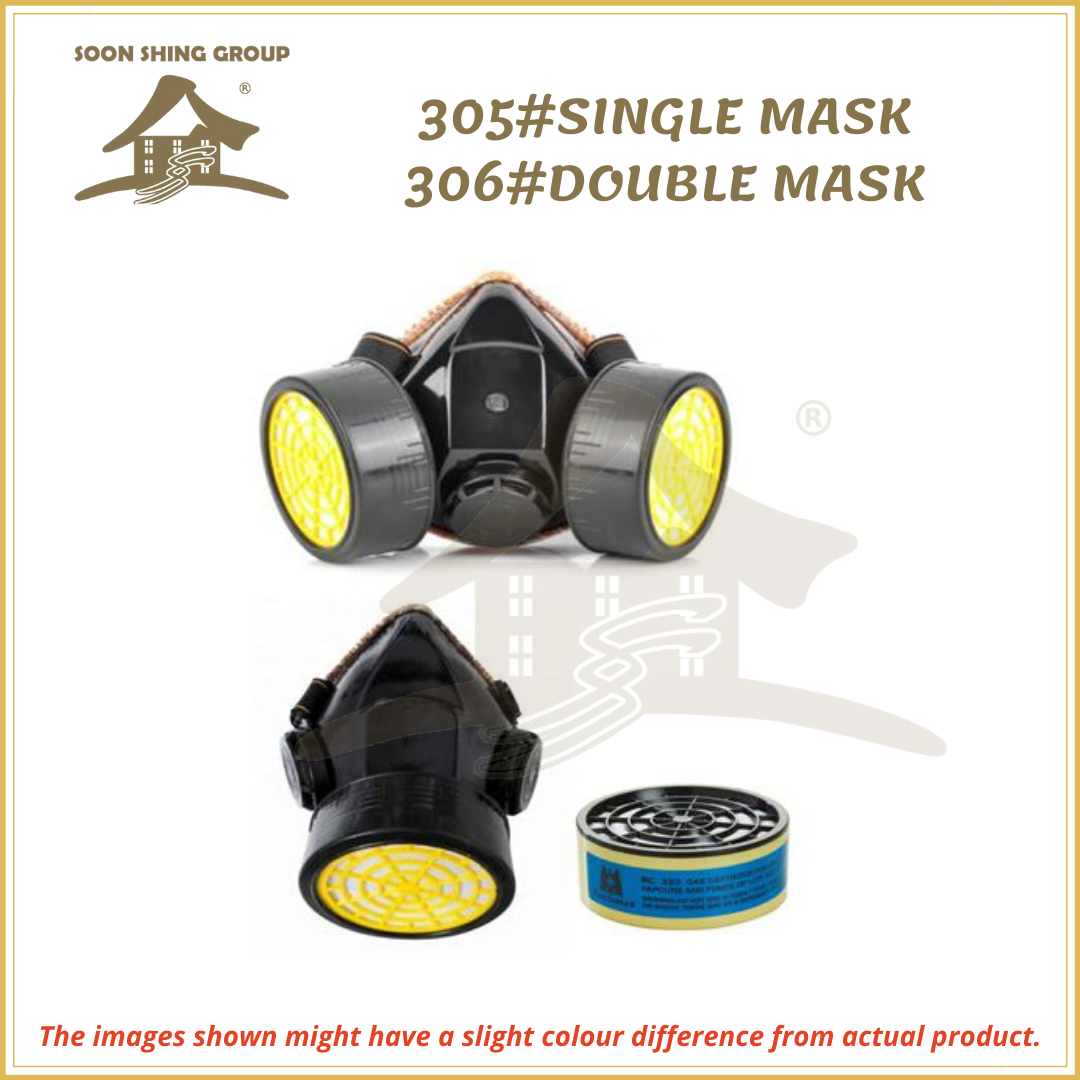 SINGLE / DOUBLE MASK & REFILL (TWIN DOUBLE CARTRIDGE RESPIRATOR ...