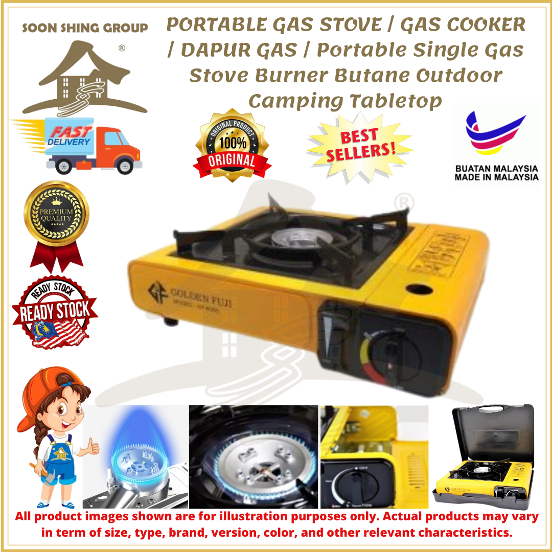 PORTABLE GAS STOVE / GAS COOKER / DAPUR GAS / Portable Single Gas Stove ...