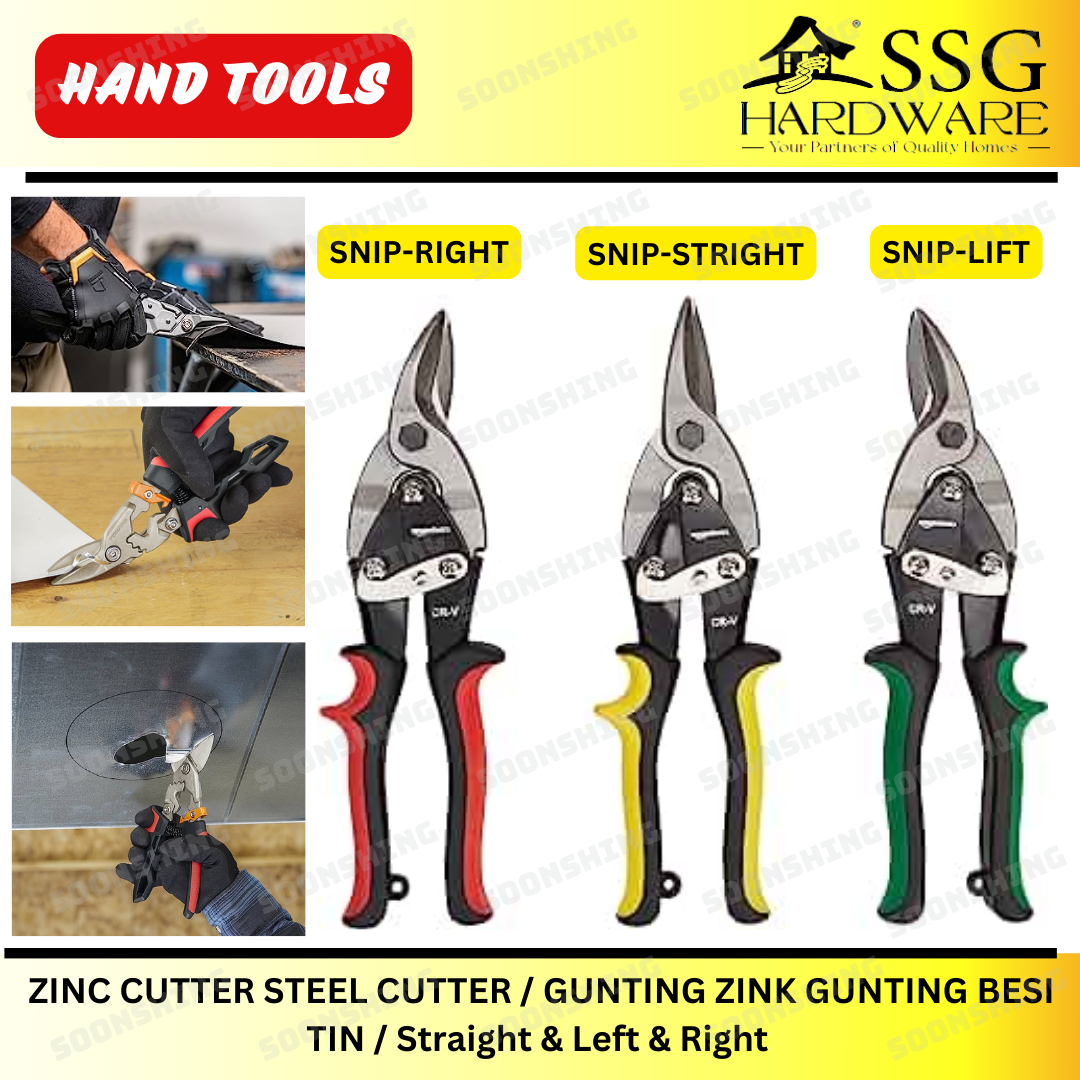ZINC CUTTER STEEL CUTTER / GUNTING ZINK GUNTING BESI TIN / Straight ...