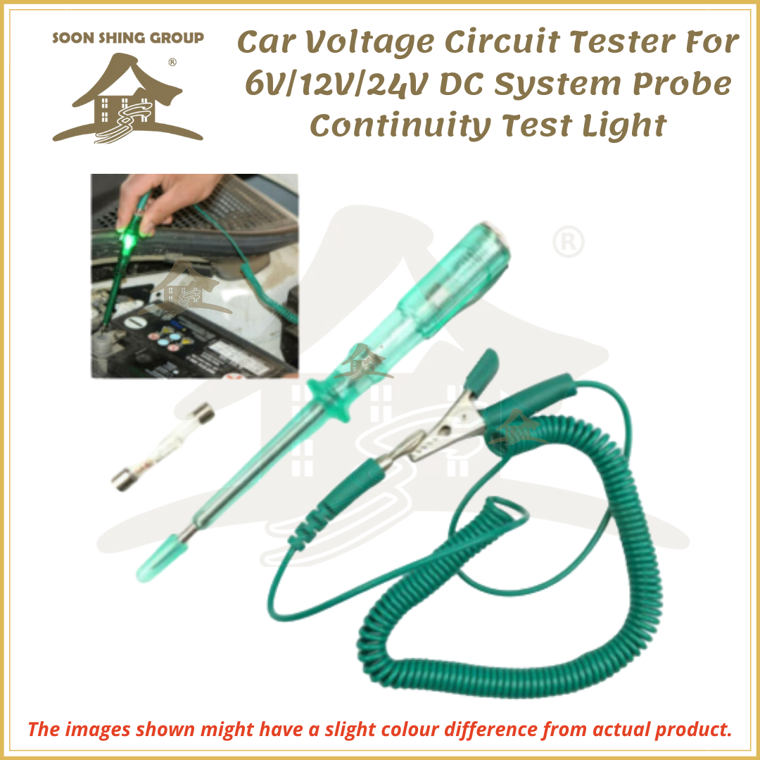 Car Voltage Circuit Tester For 6V/12V/24V DC System Probe Continuity ...